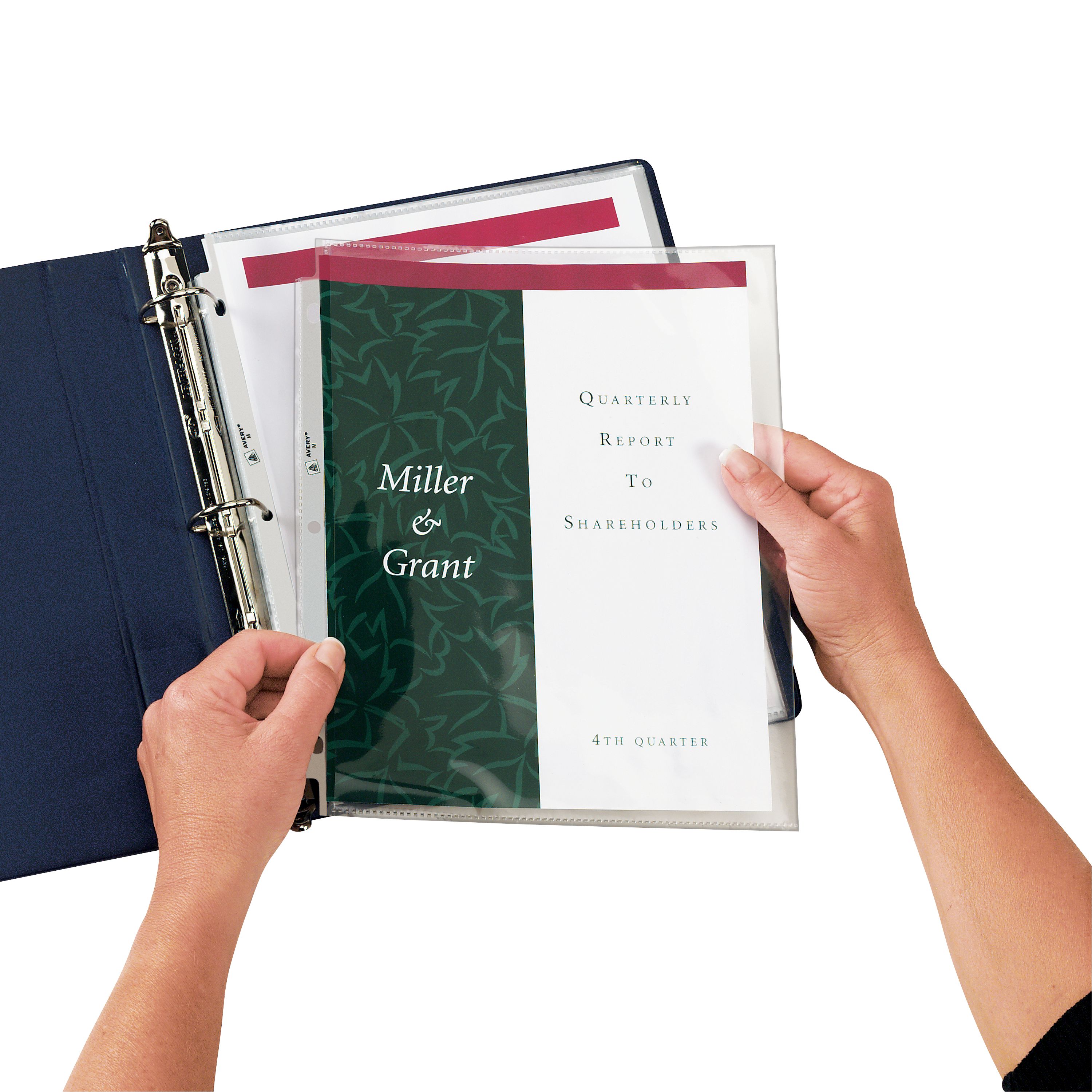 Diamond Clear Secure Side-Load Sheet Protectors 76001 | Avery | Avery